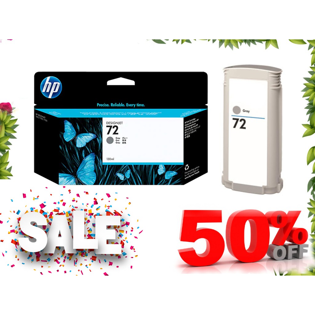 HP 72 130-ml Gray DesignJet Original Ink Cartridge,(C9374A) | Shopee ...