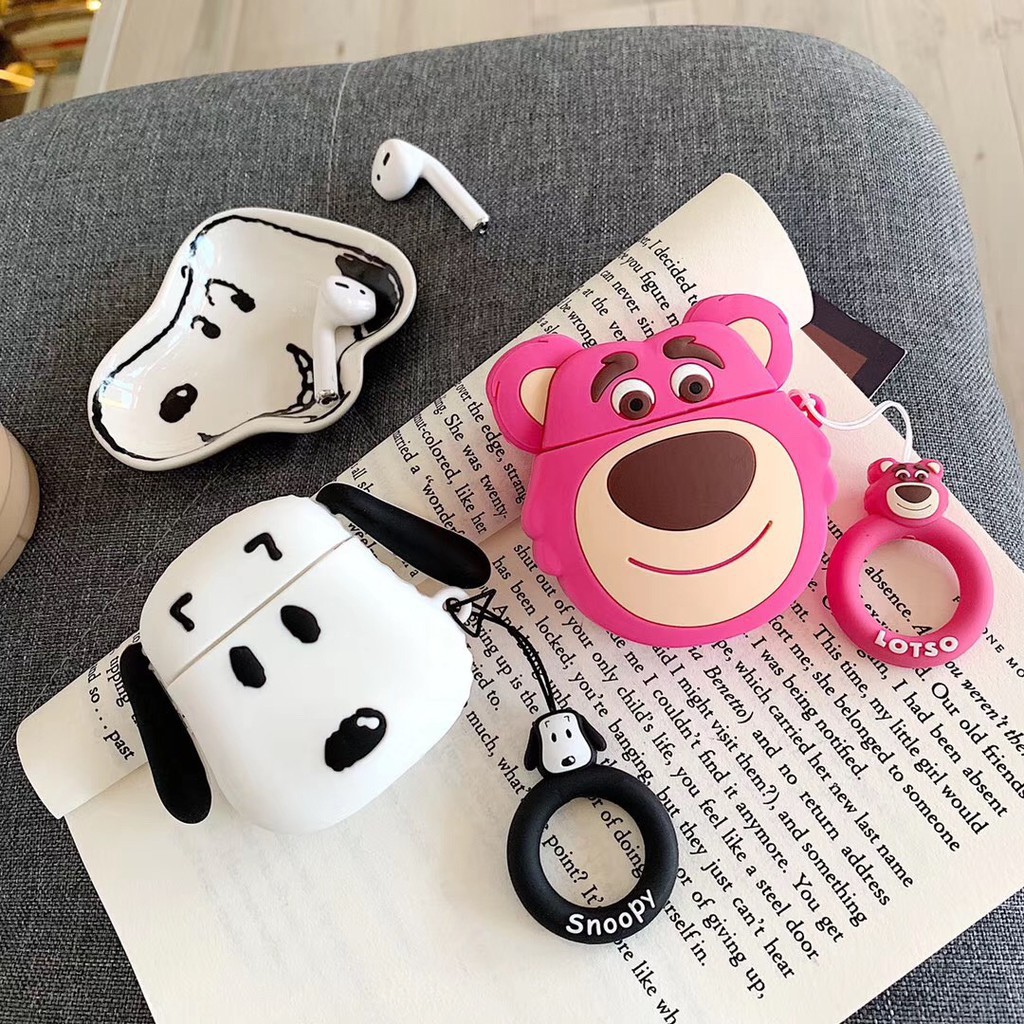 cute Lotso bear Snoopy Case for Airpods pro gen 2 1 2 3 pro cover soft ...