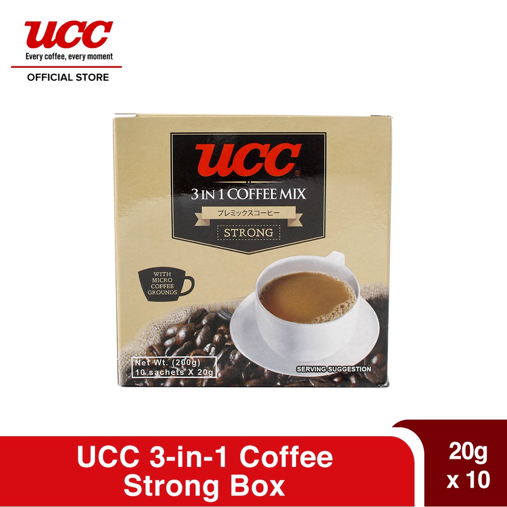UCC 3-in-1 Coffee Strong Box (20g x 10) | Shopee Philippines