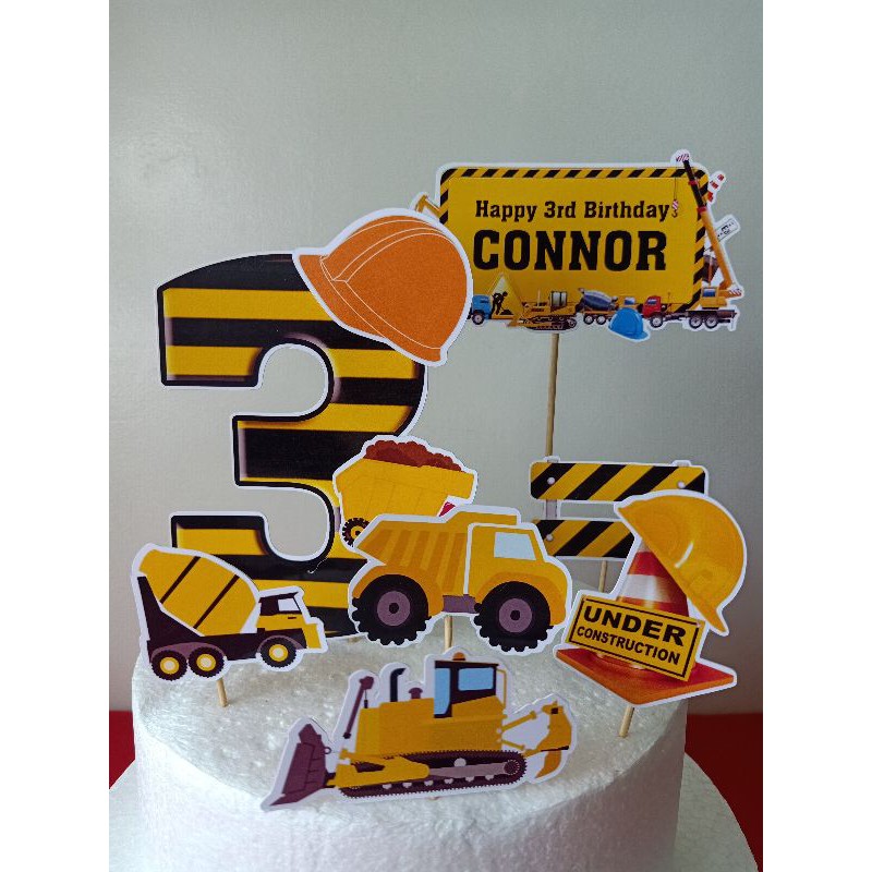 Construction Theme Cake Topper | Shopee Philippines
