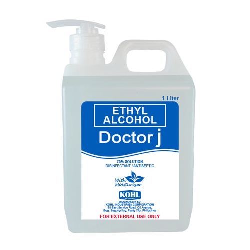 DOCTOR J 70% Ethyl Rubbing Alcohol 1 Liter | Medic One Drugstore ...