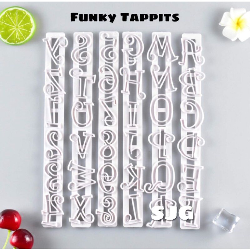 funky tappits alphabet letter cutter | Shopee Philippines