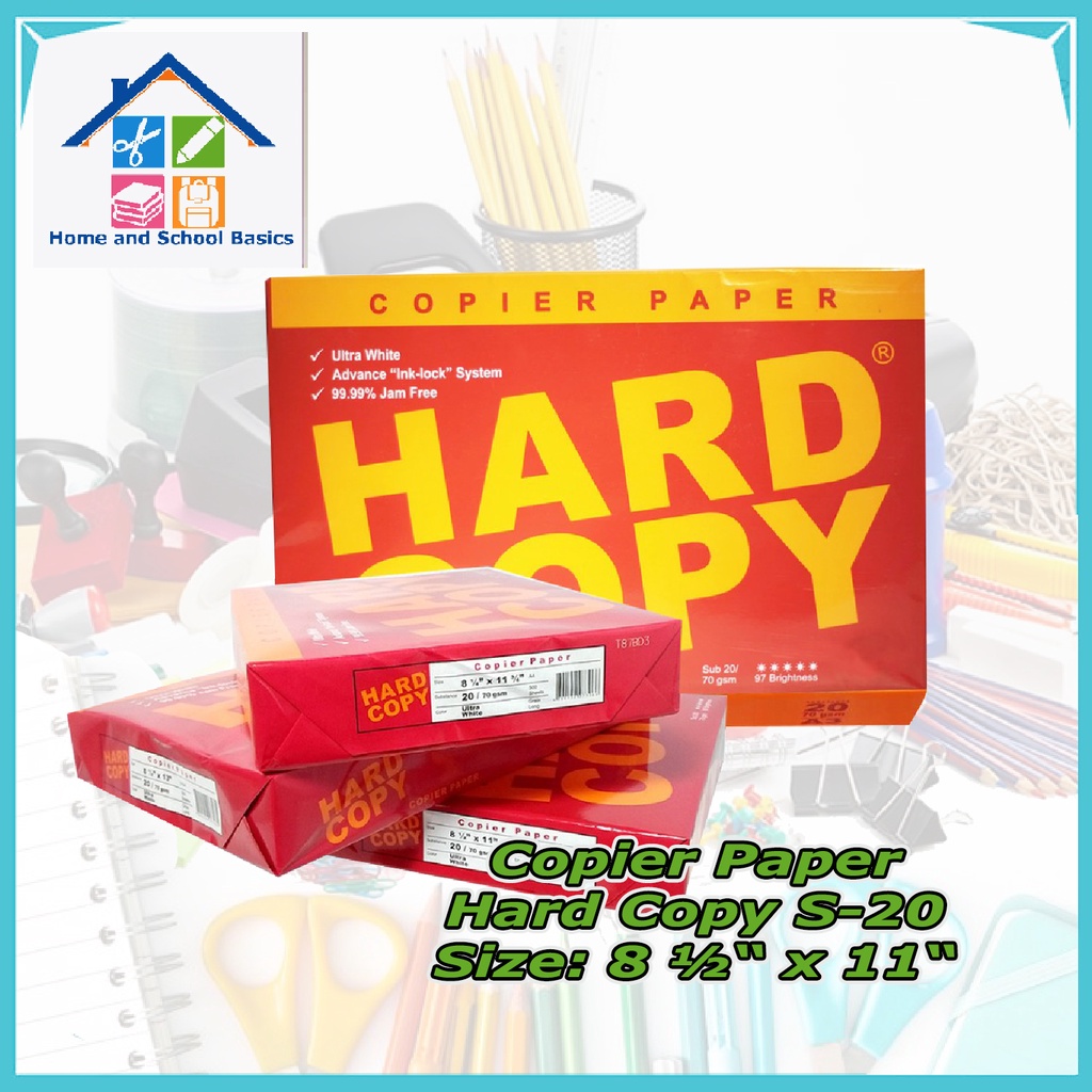 Hard Copy Short & Long Bond Paper - Copy Paper - Substance 20 - 70 gsm ...