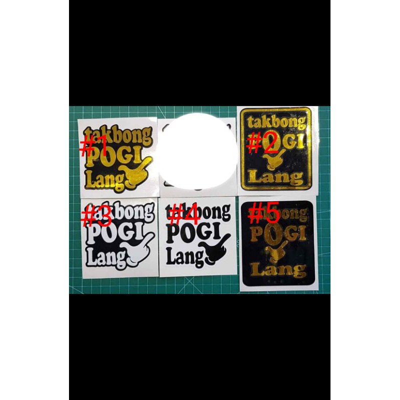 YAYAMANIN/VINYL (TAKBONG POGI) MC STICKER | Shopee Philippines