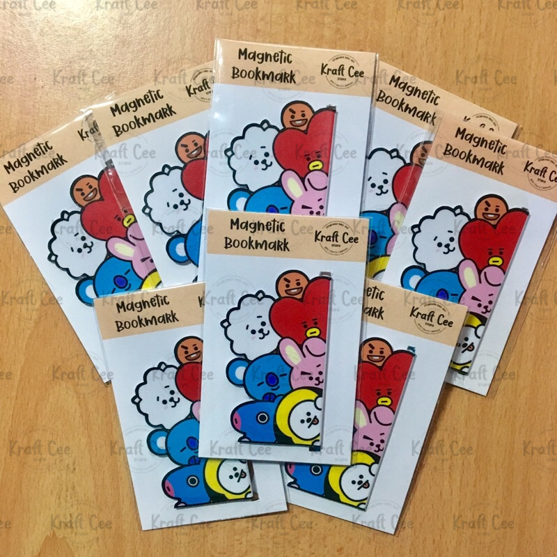 BT21 Magnetic Bookmark | Kraft Cee Studio | Shopee Philippines