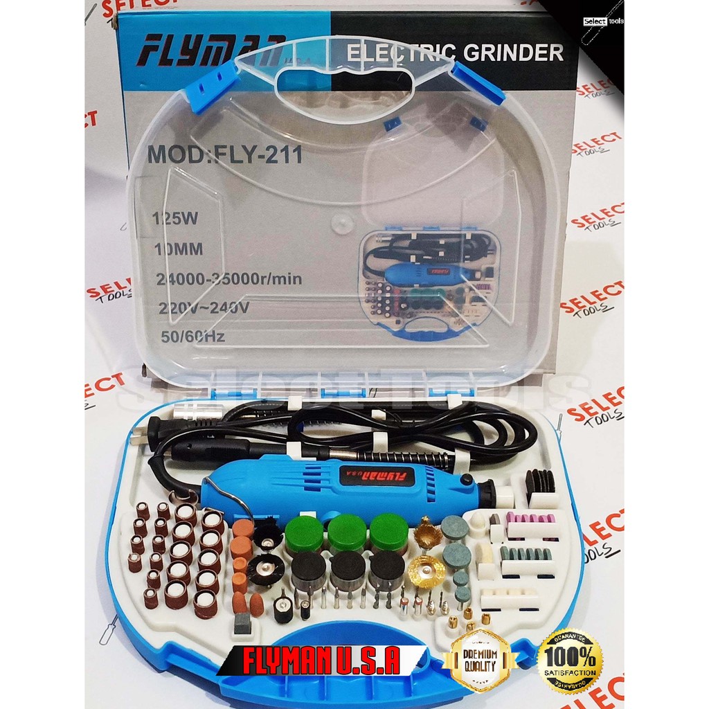 FLYMAN ELECTRIC ROTARY TOOL SET (PORTING TOOLS) | Shopee Philippines