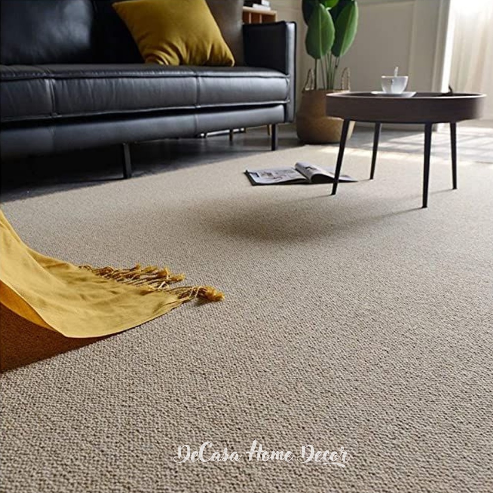 Carpet Loop Pile {6x6 ft.} 100% Polypropylene Anti-Slip Comfortable ...