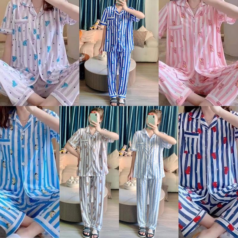 BTS BT21 Sleepwear pajama Set PolyCotton | Shopee Philippines