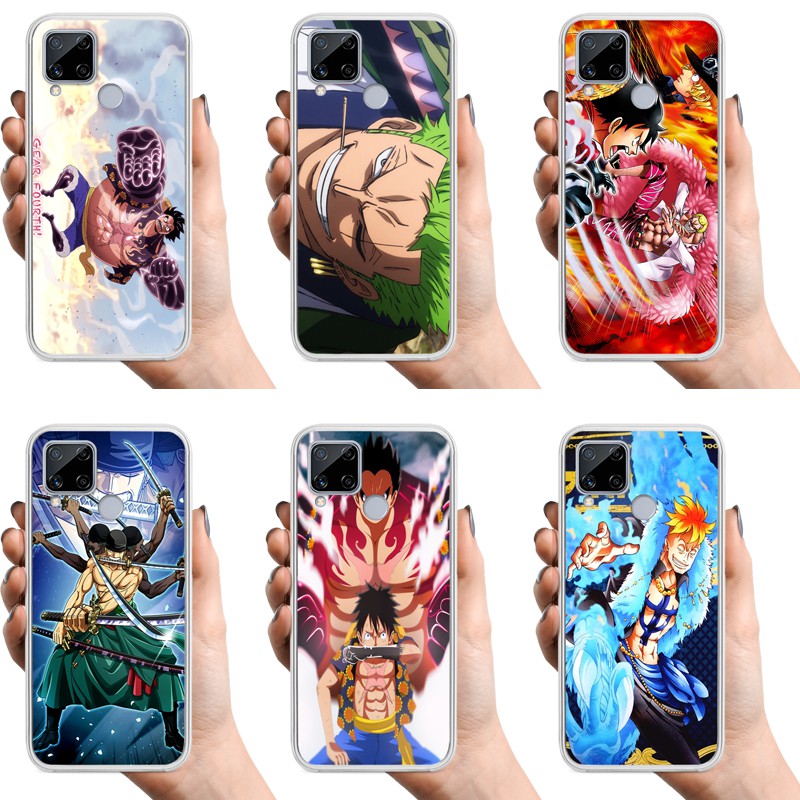 Realme C15 Anime One Piece Casing Phone Case Printed Cartoon Cover TPU ...