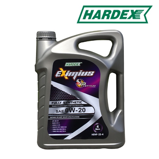 Hardex Eximius 0W-20 Fully Synthetic Diesel And Gasoline Engine Oil 4 ...