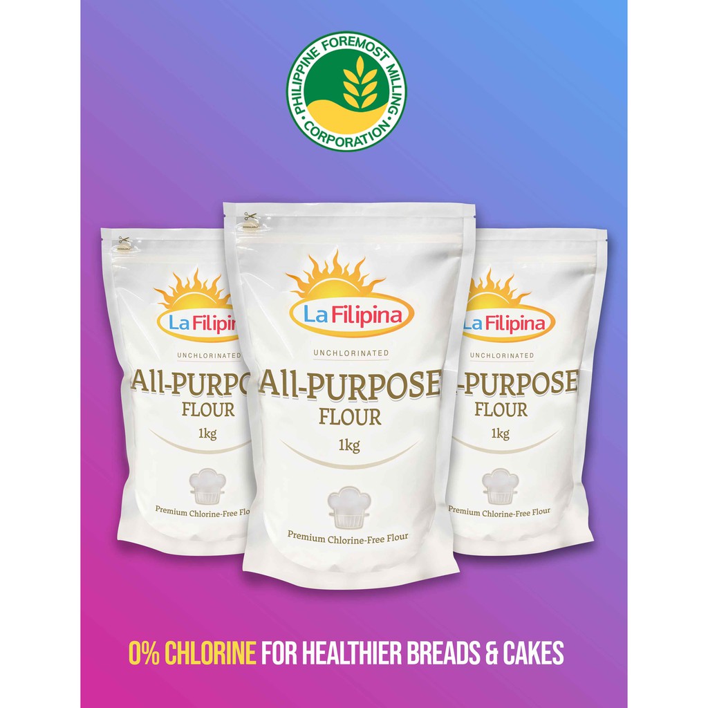La Filipina Unchlorinated All-Purpose Flour 1 kg | Shopee Philippines