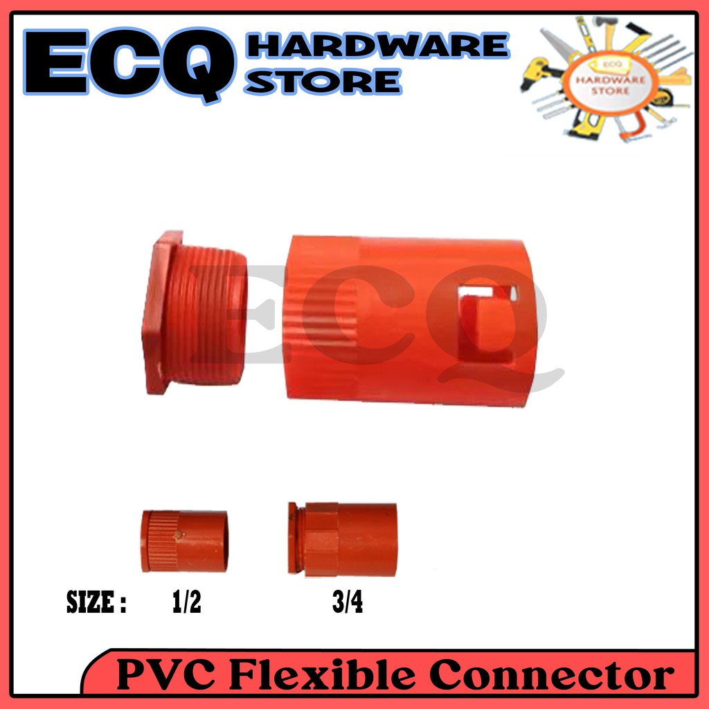 PVC FLEXIBLE CONNECTOR 1/2 , 3/4 ORANGE | Shopee Philippines