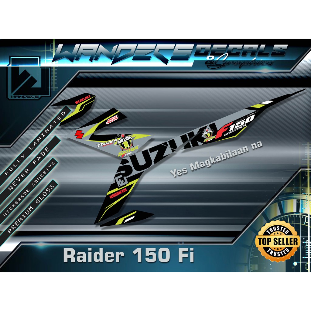 Raider 150 Fi Decals 1 Million Limited Edition | Shopee Philippines