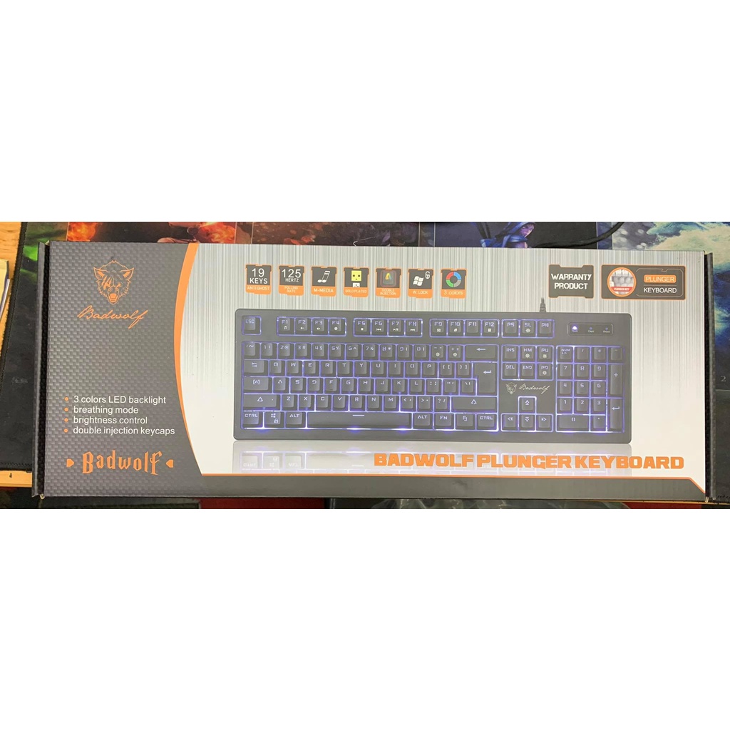 Badwolf Plunger Keyboard | Shopee Philippines