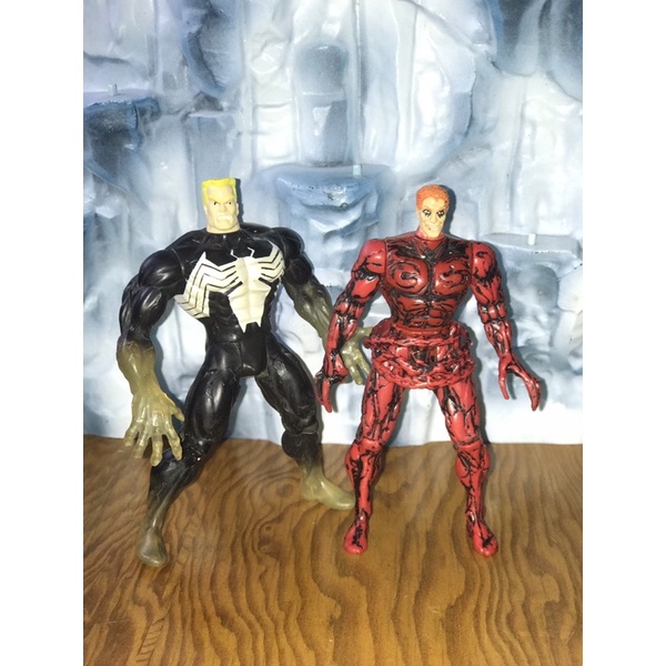 Eddie Brock Venom and Cletus Cassidy Carnage set - Marvel Toybiz ...