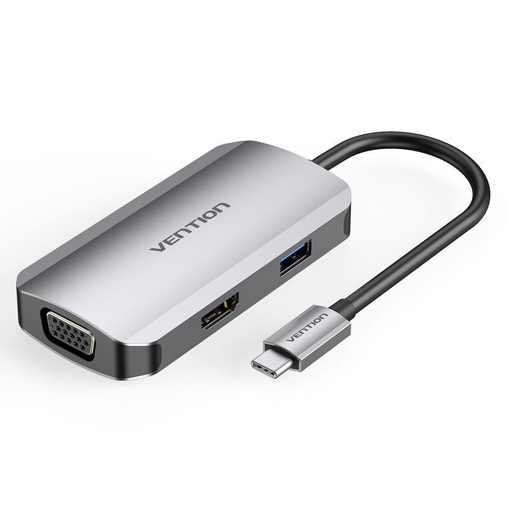 Vention 4 in 1 USB C Hub (USB 3.0, HDMI, VGA, PD 100W) Docking Station ... Vention 4 in 1 USB C Hub (USB 3.0, HDMI, VGA, PD 100W) Docking Station ...