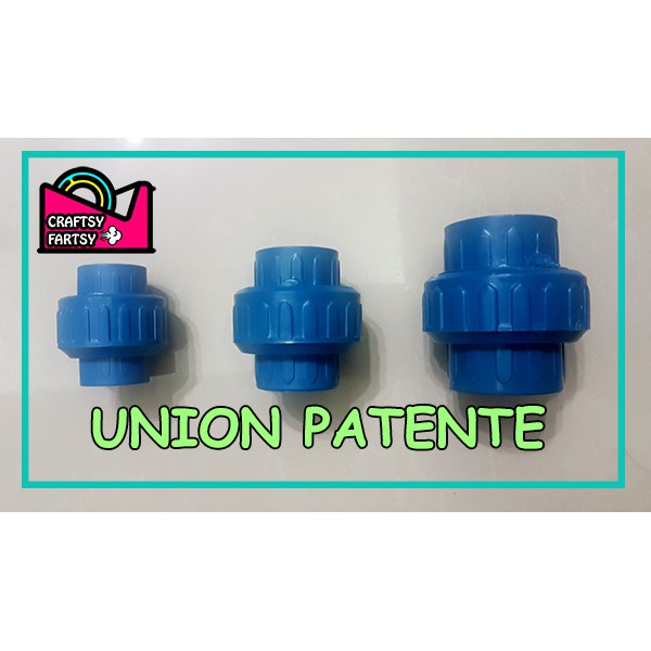 (PER PIECE) PVC Blue Union Patente 1/2" 3/4" 1" 1 1/4" (20mm 25mm 32mm ...