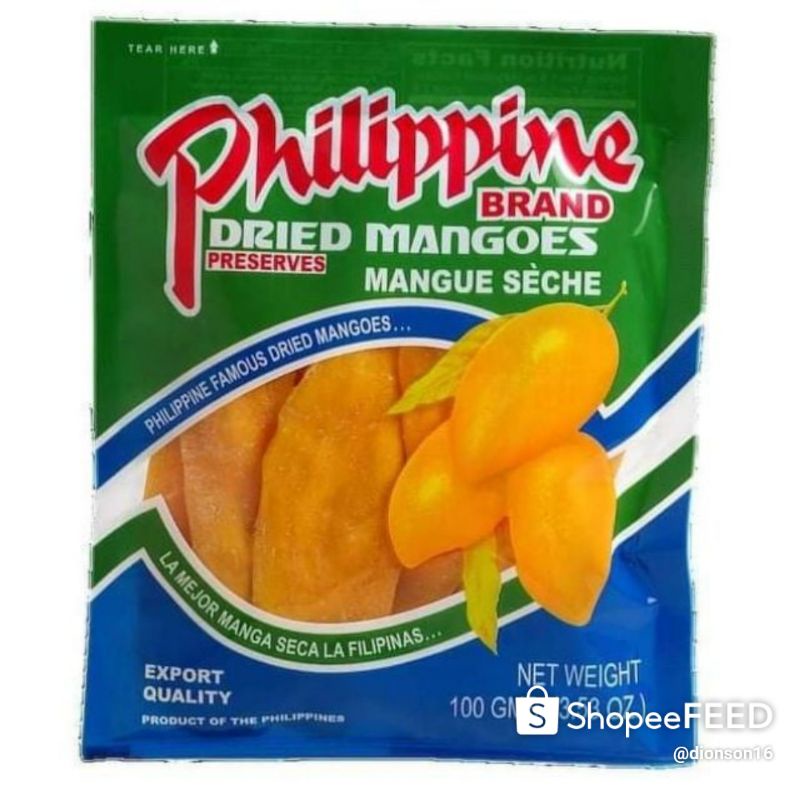 Dried Mango Chips 100g ( Philippine Brand ) | Shopee Philippines