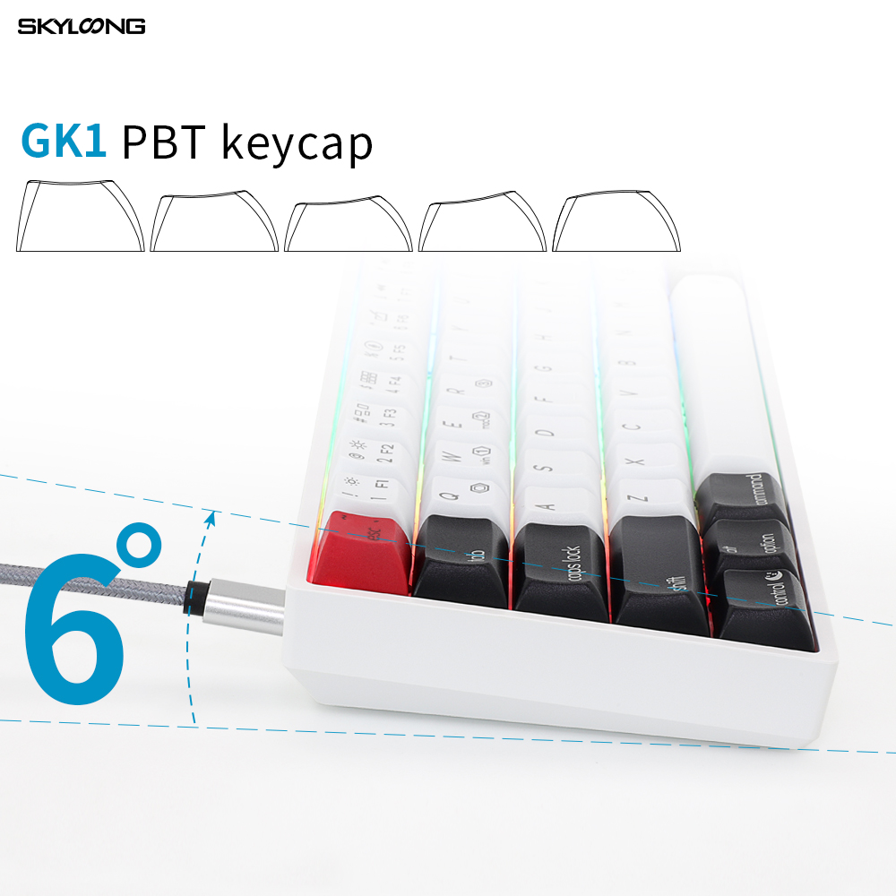 Skyloong AK61/AK61S series 61-key Gateron mechanical optical switch ...