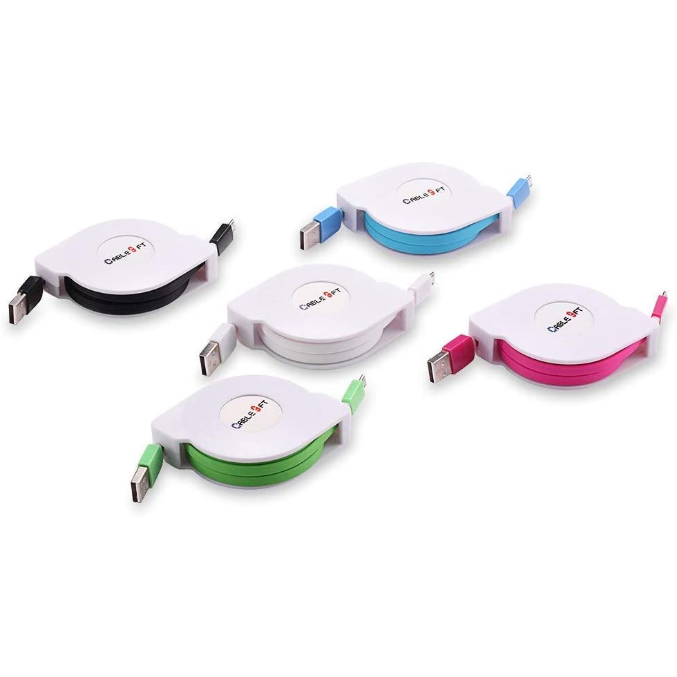 3M Charging Cable Retractable Micro USB Cable For Android Retractable ...