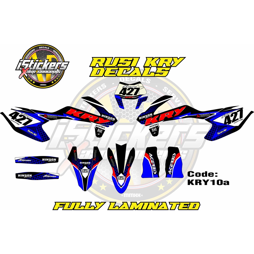 Rusi KRY 150 / 200 Full Decal Set KRY10 | Shopee Philippines