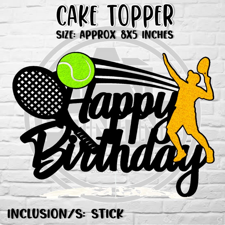 Tennis theme cake topper | Shopee Philippines