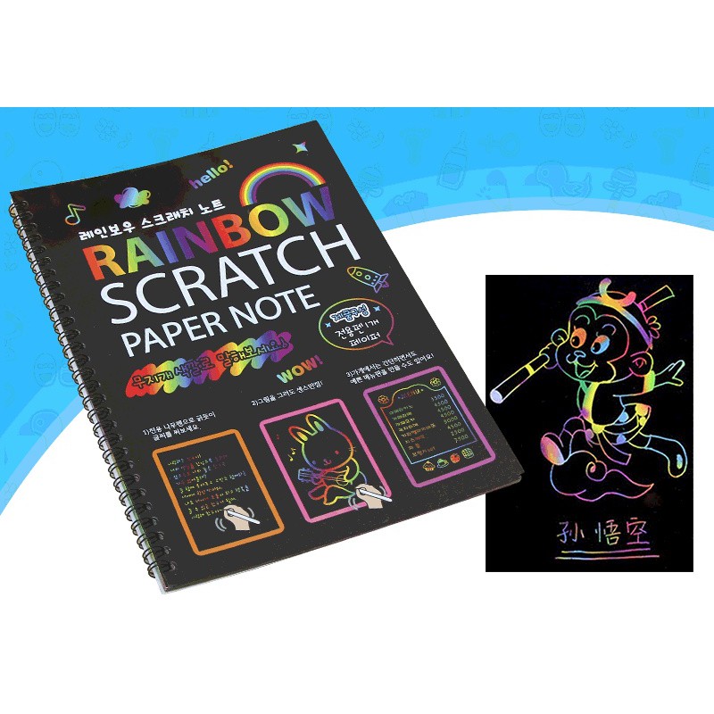 RAINBOW SCRATCH Paper Note | Shopee Philippines