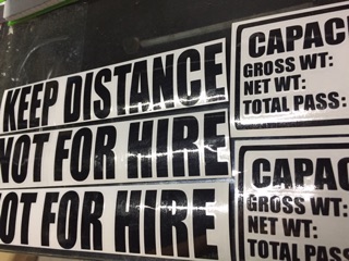 Truck Not For Hire / Keep Distance Sticker | Shopee Philippines
