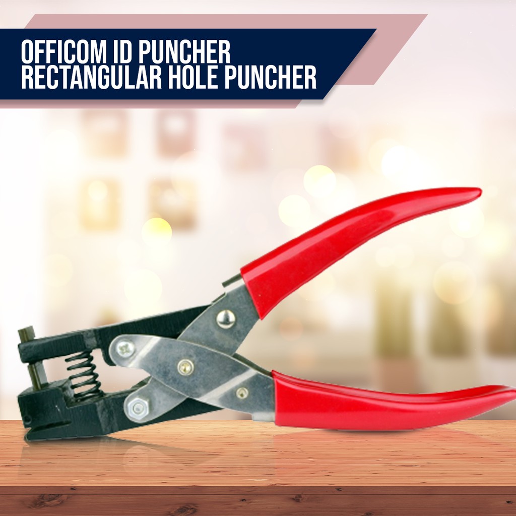 Officom ID Puncher [Oblong] Rectangular Hole Puncher | Shopee Philippines