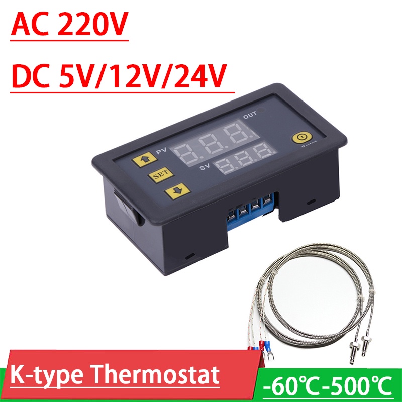 -60 TO +500C LED Digital Temperature Controller switch Meter K Type ...