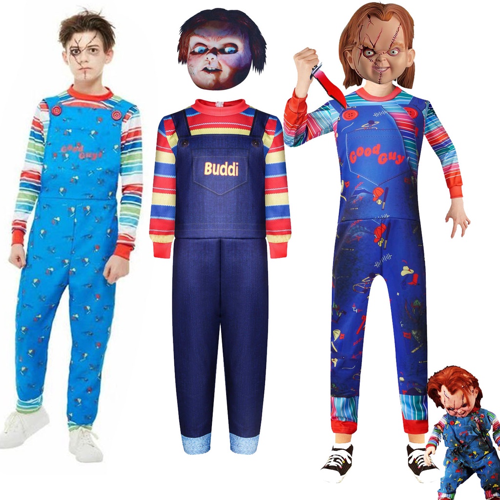 Child's Play Halloween Horror Costumes Children Chucky Cosplay Costume ...