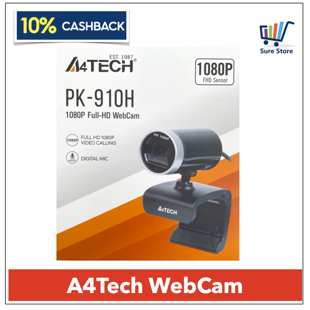 A4Tech PK-910H 1080P Full-HD WebCam | Shopee Philippines
