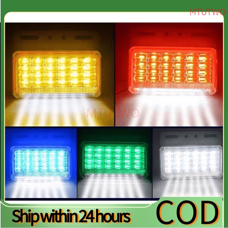 COD 1pcs 24V LED Truck Bus Boat Rv Side Marker Light Indicator Lamp ...