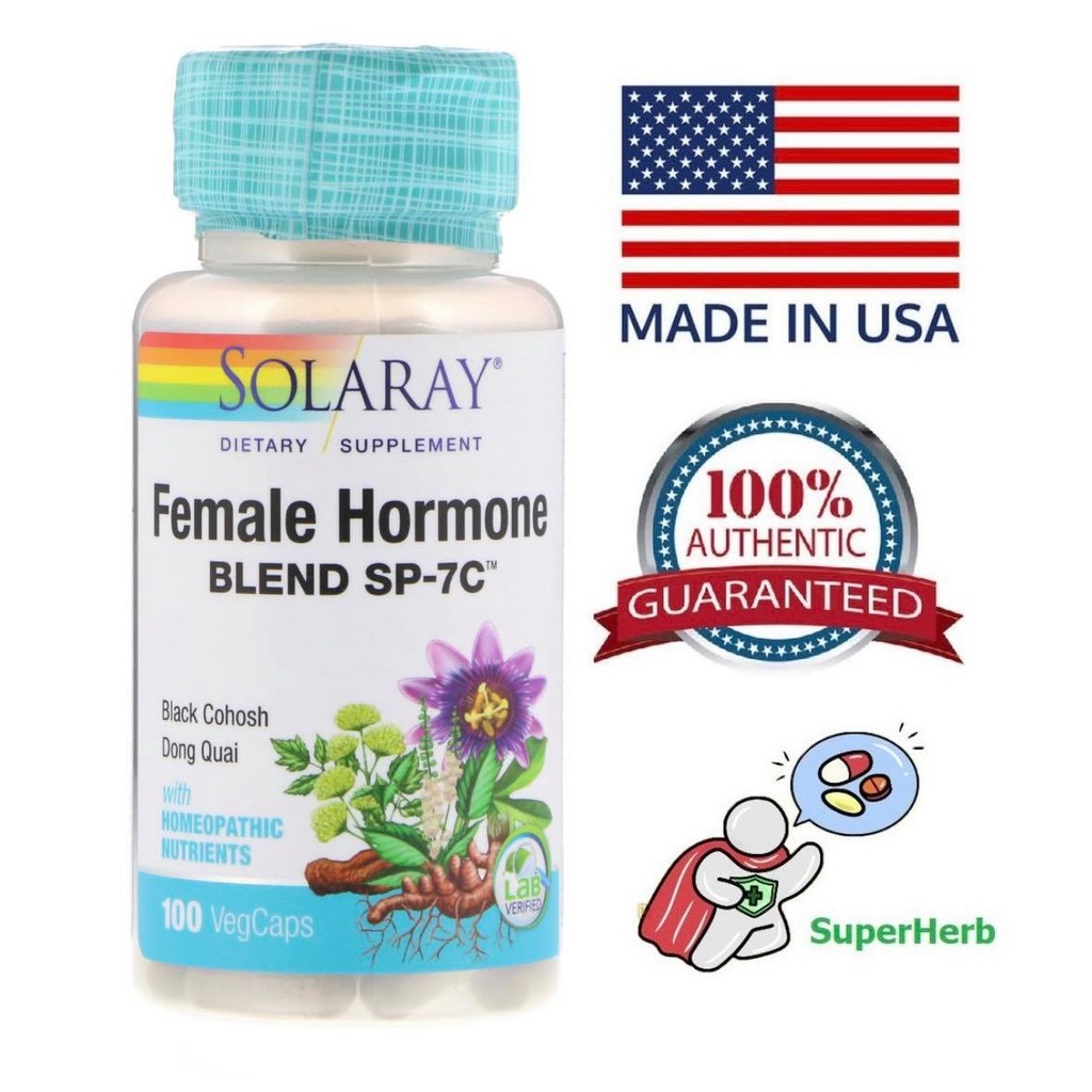 Solaray, Female Hormone Blend SP-7C, 100 VegCaps | Shopee Philippines