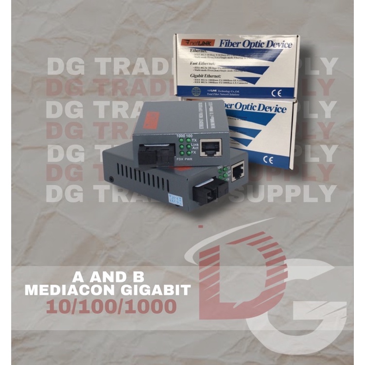 HTB-GS-03 A/B 1000Mbps Gigabit Fiber Optical Media Converter Single ...