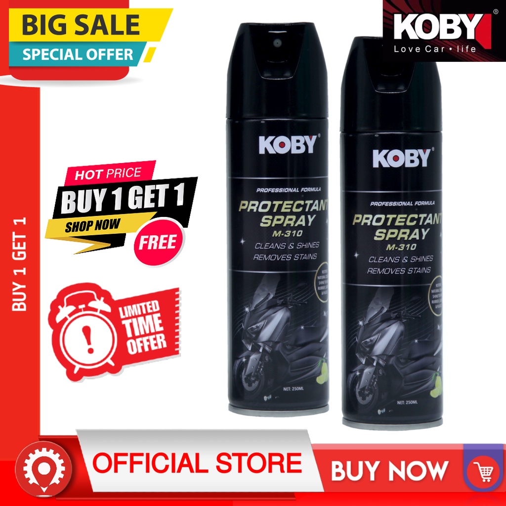 【BUY 1 GET 1】Koby Protectant Spray (250ml) Hydrophobic Cleans Shines ...