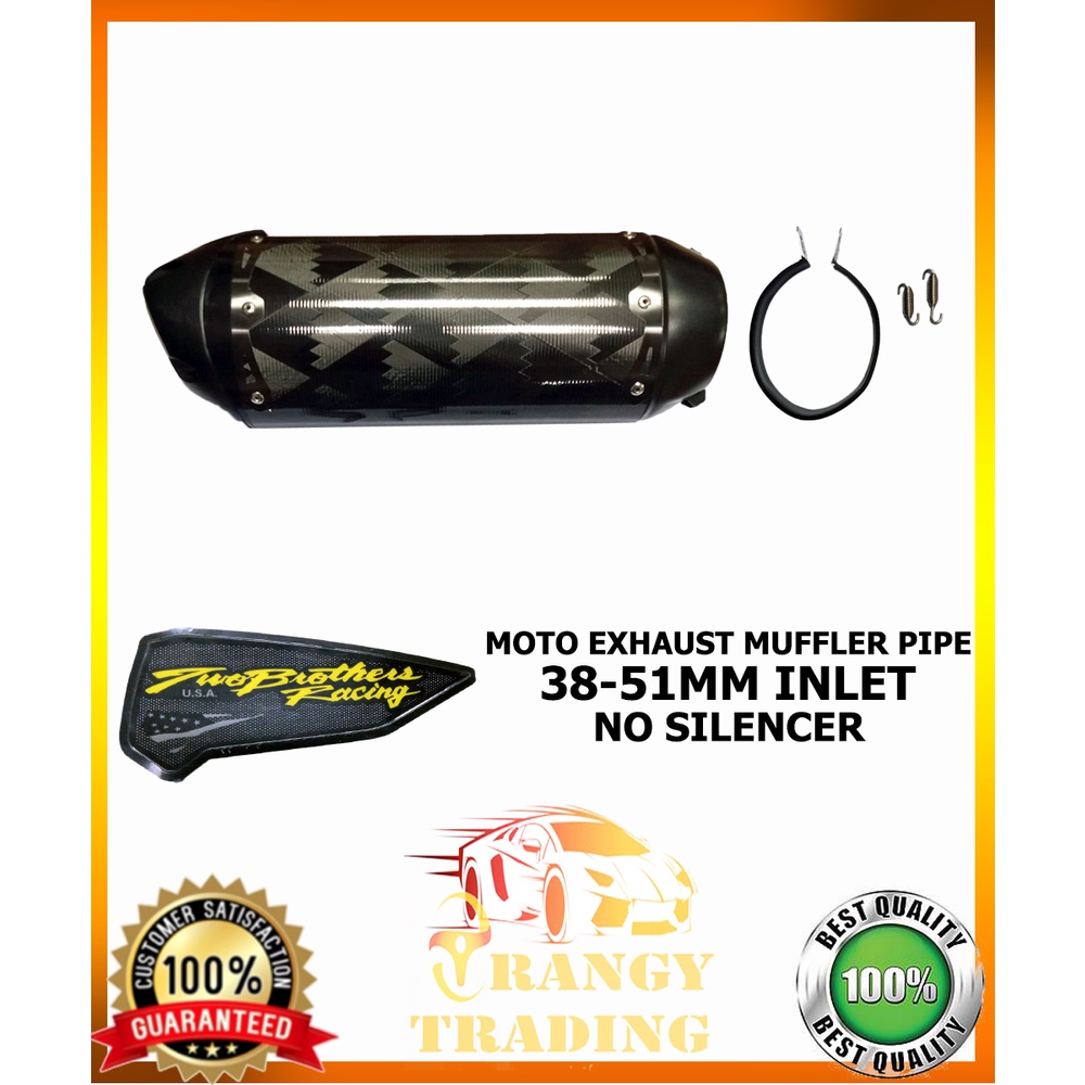 2 Brothers Racing - Moto Exhaust Muffler Pipe ( 38-51mm ) Universal ...