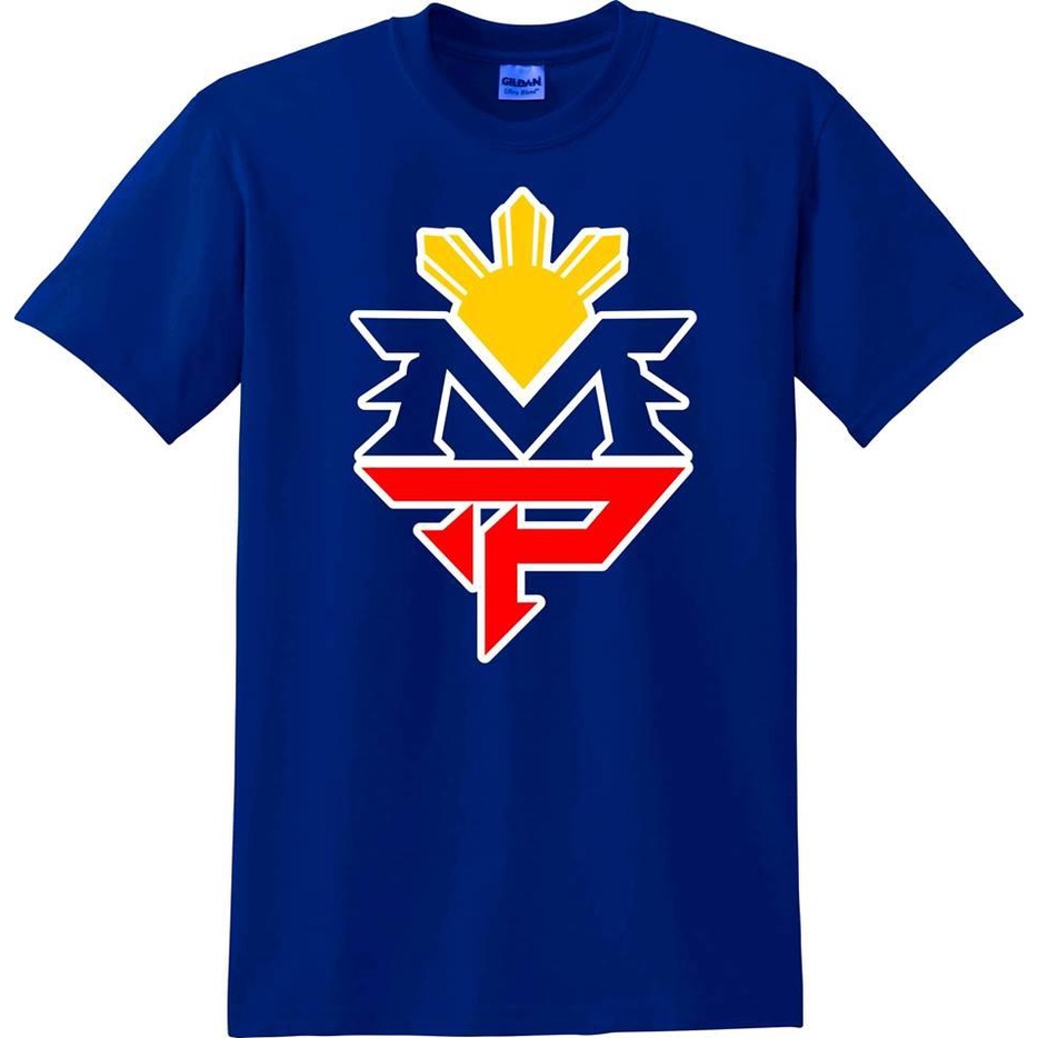 GILDAN BRAND MANNY PACQUIAO SHIRT (ROYAL BLUE) | Shopee Philippines