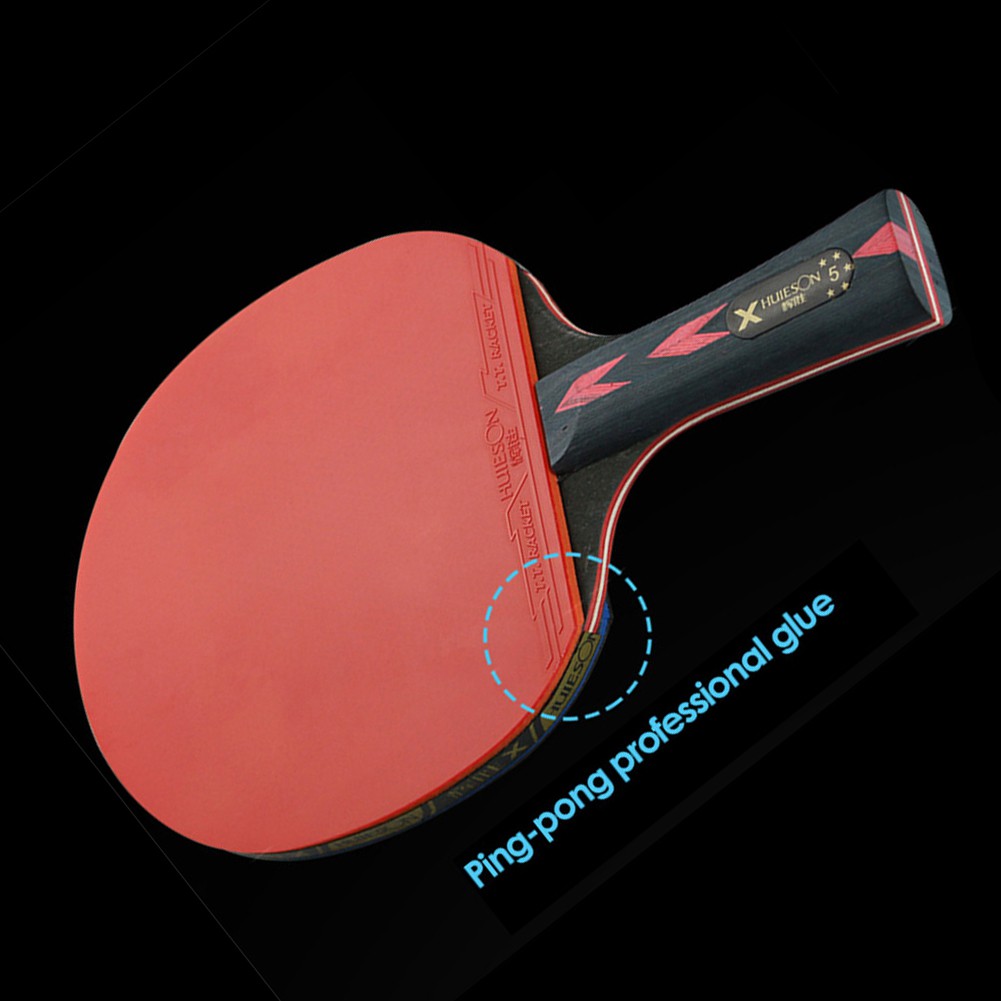 Huieson 2Pcs 5 Star Carbon Table Tennis Racket Set Lightweight Powerful ...