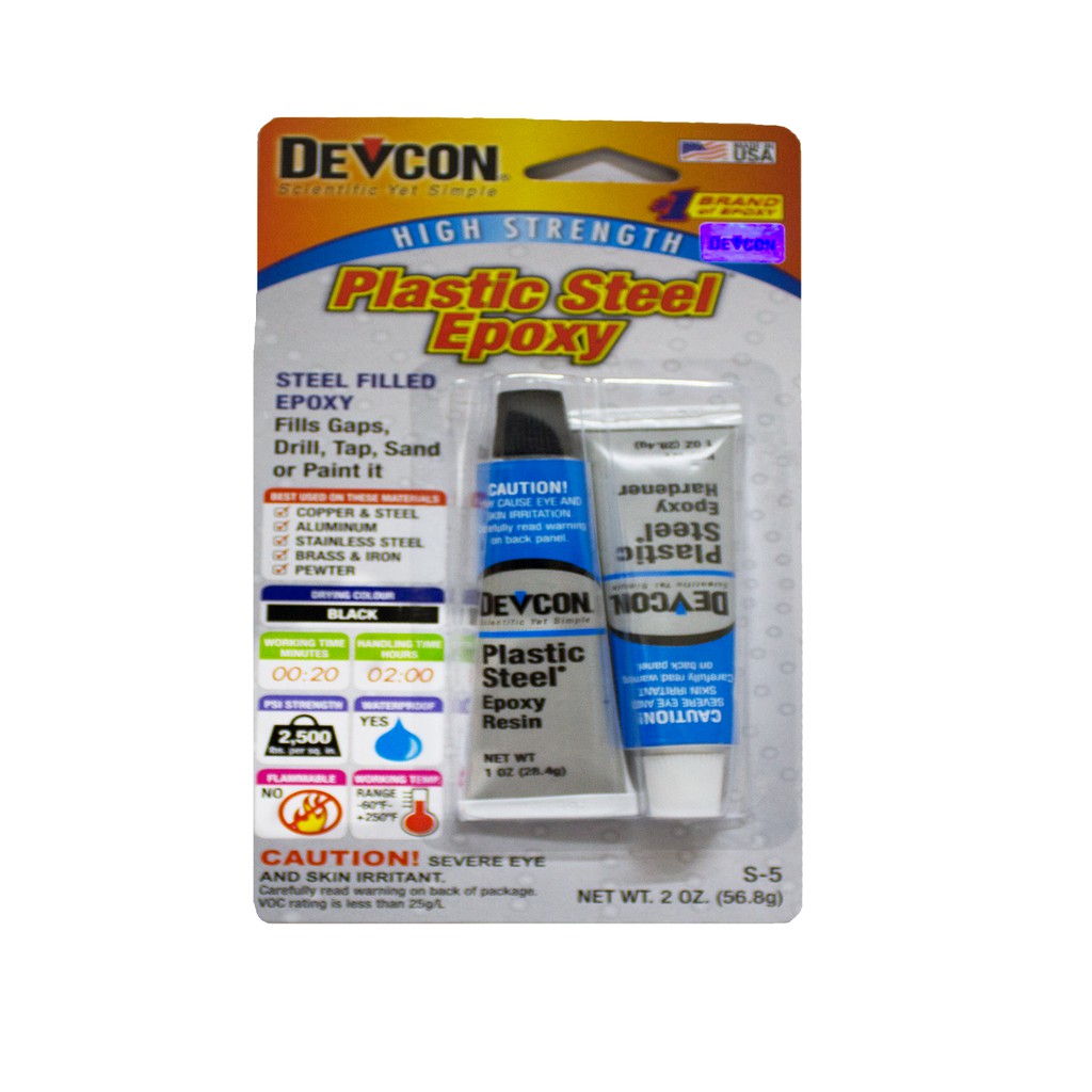 Devcon S-5 Plastic Steel Epoxy 56 grams | Shopee Philippines