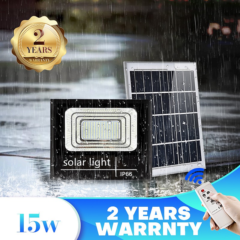 COD 15W Heavy Duty Solar Led Outdoor Flood Light Street Lamp Spotlight ...