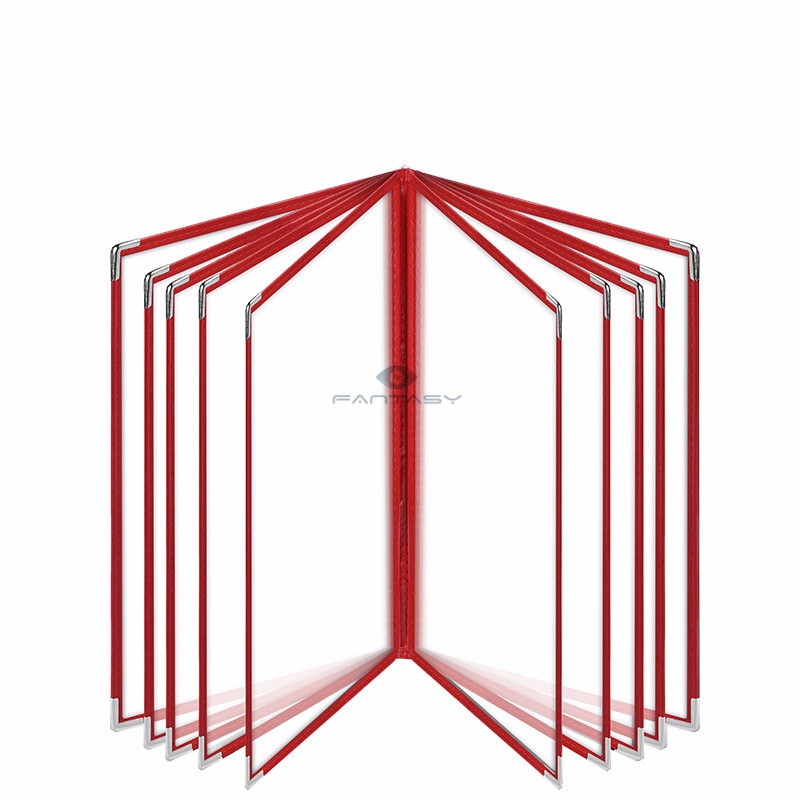 10 Pages 20 Faces A4 Transparent Menu Covers Restaurant Menu Holder ...