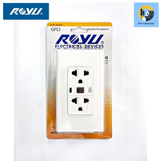 Royu Duplex GFCI Universal Outlet Set Wide Series WD933 Ground-Fault ...