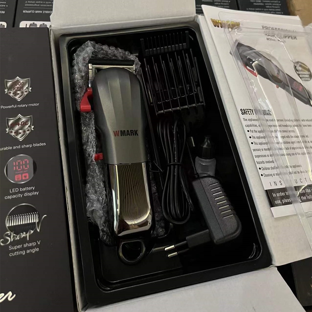 WMARK NG-115 Hair Clipper Grooming Kit Electric Hair Trimmer Clipper ...