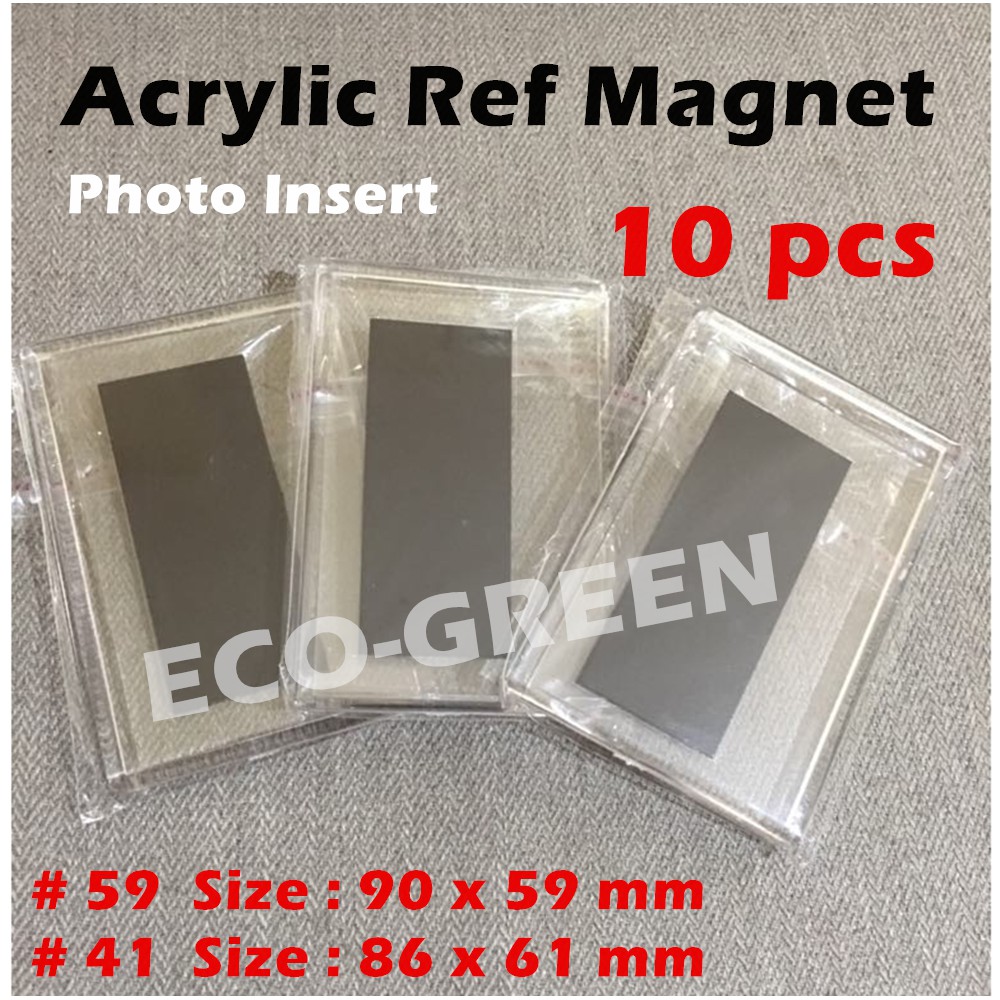 10pcs Rectangle Acrylic Photo Insert Ref Magnet Souvenirs giveaways ...