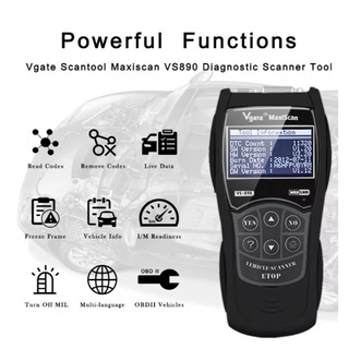 2022 Newest Vgate VS890 OBD2 Diagnostic Scanner VS890 Vgate SCAN Tool ...