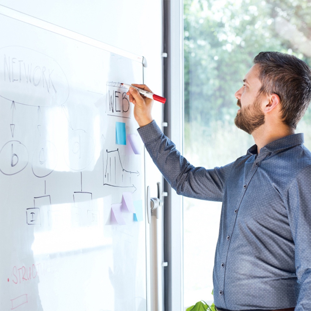 Deli 4pcs Whiteboard Pen Dry Erase Marker 2.0mm Assorted Color EU00101 | Shopee Philippines