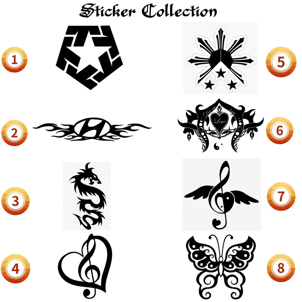 Tribal Sticker Cutout Vinyls Decals for Motorcycle / Cars | Shopee ...