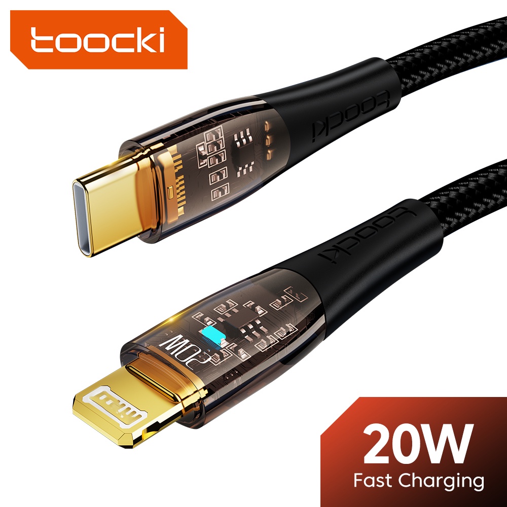Toocki 20w Pd Usb C Lighting Data Cord Wire Cable Fast Charging Type ...