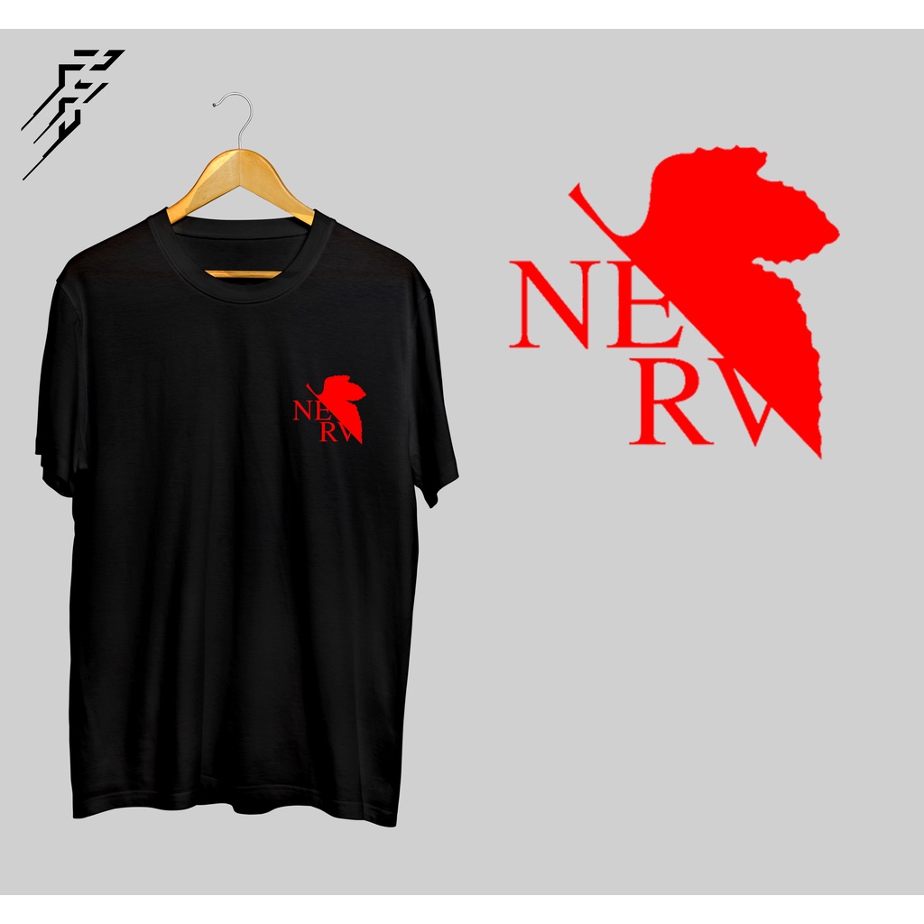 Evangelion Nerv T Shirt Neon Genesis Evangelion "nerv" Single Jersey